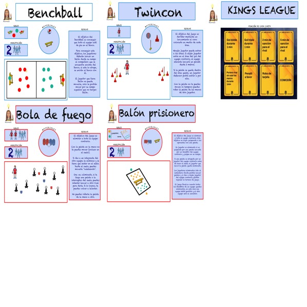 Pack Multijuegos Alternativos: Benchball, Twincon, Balón Prisionero ...