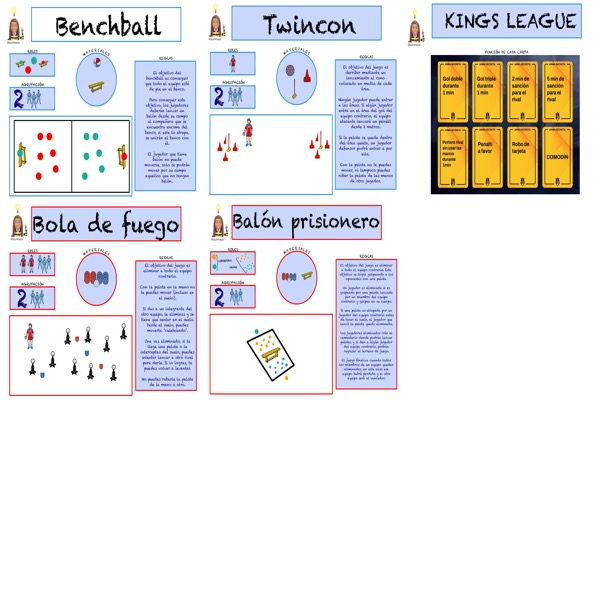 Pack Multijuegos Alternativos: Benchball, Twincon, Balón Prisionero ...