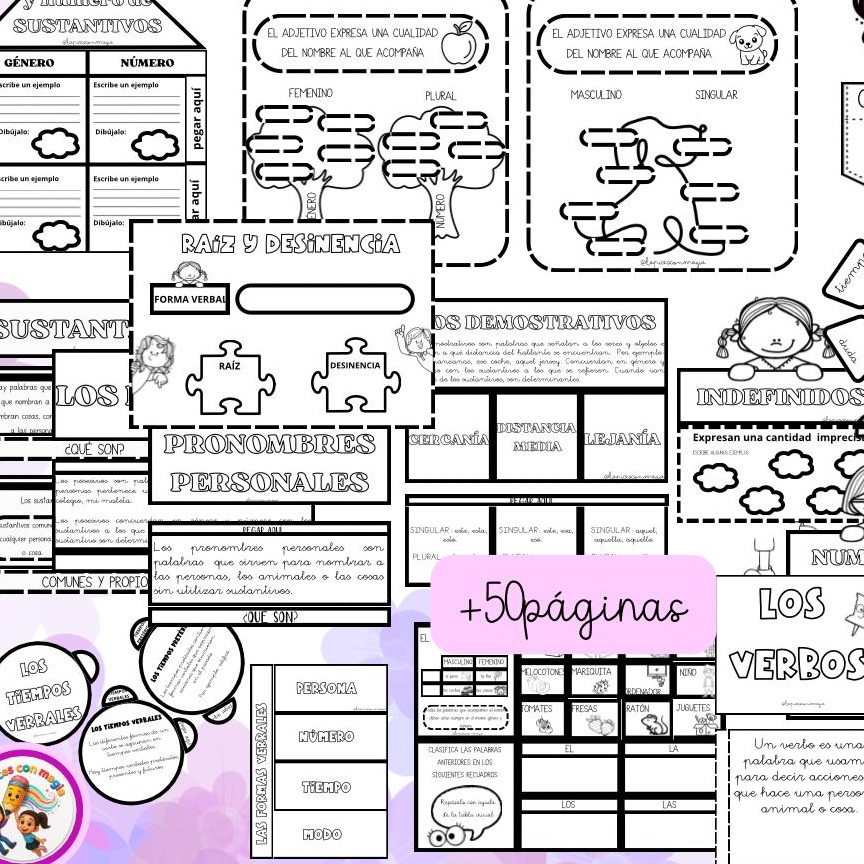 SUPER PACK DE GRAMÁTICA – EDUCACIÓN PRIMARIA (2.º a 6.º) 📚 | Kumubox